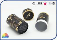 China Kraft Cylinder Tubes Packaging Aluminum Foil Inner With Iron Covering for sale