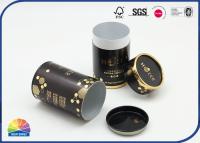 China Kraft Cylinder Tubes Packaging Aluminum Foil Inner With Iron Covering for sale
