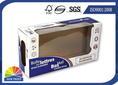 China Matte Lamination Printed Paper Corrugated Mailer Box With Clear Product Display Windows for sale