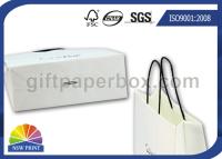 China White Kraft Paper Custom Printed Paper Shopping Bags Wholesale with Twisted Paper Handle for sale