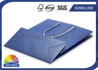 China Folding Silver Foil Stamping Custom Retail Shopping Bags for Store / Shopping Mall for sale
