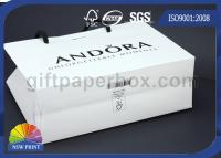 China Logo Embossing Custom Printed Paper Gift Bag with Ribbon Closure for Luxury Gift for sale
