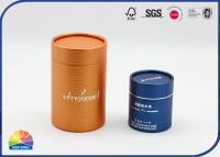 China Logo Sliver Stamping Paper Packaging Tube Storage Container for sale