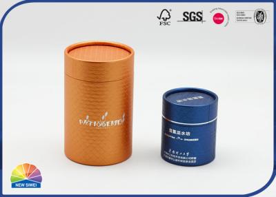 China Logo Sliver Stamping Paper Packaging Tube Storage Container for sale