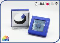 China CMYK Printing Handmade Paper Gift Box With Paper Insert Die Cut Window for sale