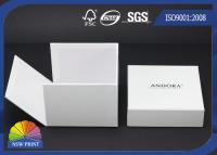 China Logo Print Cardboard Paper Jewelry Gift Boxes Large White Gift Box for sale