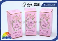 China Custom Printed Perfume Packaging Box , Recycled Paper Cosmetic Boxes Eco-friendly for sale