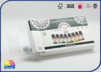 China Decorated Cardboard Corrugated Packaging Box Silver Stamping With Tray for sale