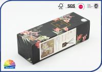 China Logo Gold Stamping Folding Carton Box Aromatherapy Gift Box With Plastic Piston for sale