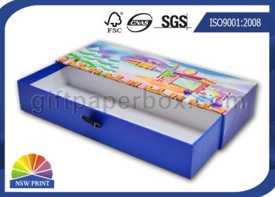 China Custom Rectangle Rigid Cardboard Drawer Gift Box for Soap / Candle / Cosmetic Packaging for sale