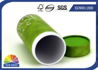 China Logo Printed Paper Tube Packaging Box / Tea Paper Packing Can with Art Paper or Fancy Paper for sale