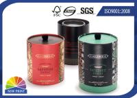 China Logo Printed Paper Tube Packaging Box / Tea Paper Packing Can with Art Paper or Fancy Paper for sale