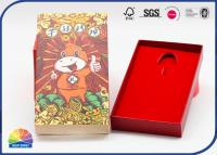 China Hollowed Out Coated Drawer Paper Box With Flocking EVA Insert 157gsm for sale