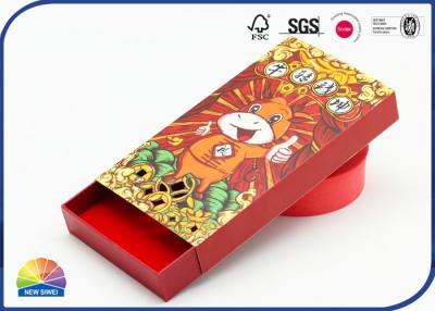 China Hollowed Out Coated Drawer Paper Box With Flocking EVA Insert 157gsm for sale