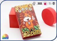 China Hollowed Out Coated Drawer Paper Box With Flocking EVA Insert 157gsm for sale