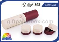 China Rigid Cardboard Paper Tea Packaging Tube with PVC Window , Luxury Perfume Gift Boxes for sale