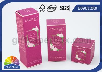 China Custom Design Printed White Kraft Paper Folding Carton Box For Skincare Cosmetics for sale