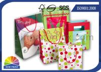 China Christmas / Birthday / Festival Wrapping Paper Gift Bag with Customized Logo Printing for sale