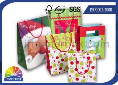 China Christmas / Birthday / Festival Wrapping Paper Gift Bag with Customized Logo Printing for sale