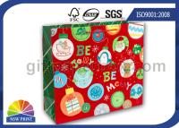 China Christmas / Birthday / Festival Wrapping Paper Gift Bag with Customized Logo Printing for sale
