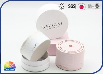 China Preserved Flower Paper Packaging Tube 4C Printed Gold Stamping Logo for sale