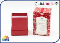China Rigid Handmade Paper Gift Box With Bow Ribbon Shimmering Powder for sale