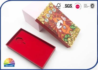 China Rectangle Hot Stamping Drawer Paper Box For Cosmetics Packaging CMYK for sale