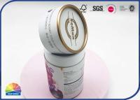 China 4C Print Round Paper Packaging Tube Embossing Inner Eco Friendly for sale