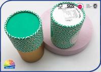 China Cylinder Paper Packaging Tube 4C Print For Tea Packaging 157gsm for sale