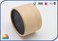 China Recycled Round Kraft Paper Tube Offset Printing For Cosmetic Essential Oil Packaging for sale