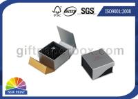 China Small Custom Hinged Lid Gift Box With Foam Inside , Matt Lamination for sale