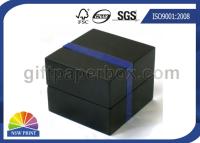China Black Red Pink Custom Elegant Girls Jewelry Box with Glossy Matt Laminated for sale