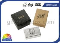 China Silver Cardboard / Art Paper Hinged Lid Gift Box With Ribbon Bowknot for sale