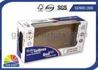 China Printing Customized Corrugated Paper Display Boxes with PVC Transparent Windows for sale
