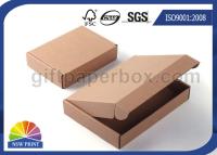China Small Paper Corrugated Cardboard Shipping Boxes / Foldable Paper Storage Boxes for sale
