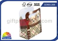 China Custom Diecut Dog Handbag Printed Paper Bags For Christmas Gift Packaging Bag for sale