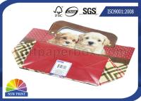 China Custom Diecut Dog Handbag Printed Paper Bags For Christmas Gift Packaging Bag for sale