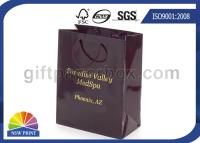 China Personalized Retail Shopping Bags / Red or Brown Paper Shopping Bags with Handles for sale