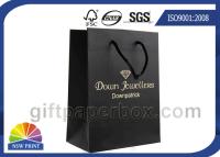 China Coated Paper Custom Printed Shopping Bags with  Handle of Cotton Rope , Eco friendly for sale