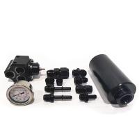 China Aluminum Alloy Black Fuel Filter and Pressure Regulating Valve for BMW E46 M3 1kg for sale