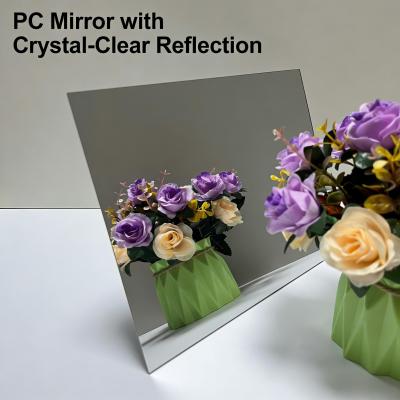 China High Toughness Polycarbonate PC Mirror Sheets- Unbreakable Safety Mirror For Toys Mirrors for sale