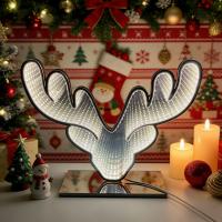 China USB Christmas Abyss Mirror Light - Easy Install Holiday Decor With Endless Reflection for sale
