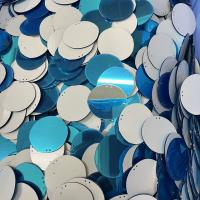 China Set of 12pcs Laser Cut 1.3mm 60*53mm Oval Shape Silver Mirror Acrylic Sheet with Adhesive & Grey Paint for sale