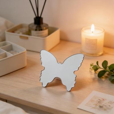 China Acrylic Mirror Cut To Size Custom Shape Laser Cut Acrylic Mirror Sheet Butterfly-shaped Acrylic Mirror for sale