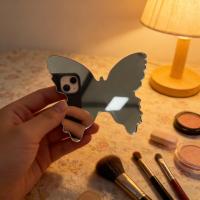 China Acrylic Mirror Cut To Size Custom Shape Laser Cut Acrylic Mirror Sheet Butterfly-shaped Acrylic Mirror for sale