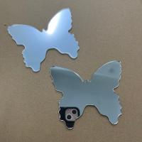 China Acrylic Mirror Cut To Size Custom Shape Laser Cut Acrylic Mirror Sheet Butterfly-shaped Acrylic Mirror for sale