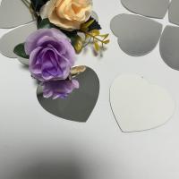 China 1mm Aesthetic Love Heart Acrylic Mirror Sticker, Non Glass Safe Makeup Mirror, Modern Home Wall Art Decoration Gift for sale
