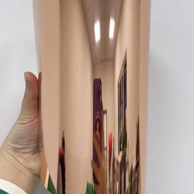 China Colored PET mirror roll material for decoration and DIY Wedding Decorations for sale