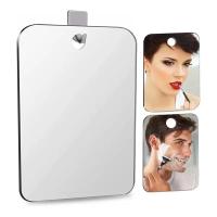 China New Anti-fog Mirror Women Shower Bathroom Handheld Mirror Support Suspension Men's Shaving PC Fogless Mirror for sale