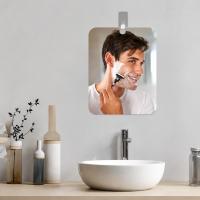 China New Anti-fog Mirror Women Shower Bathroom Handheld Mirror Support Suspension Men's Shaving PC Fogless Mirror for sale